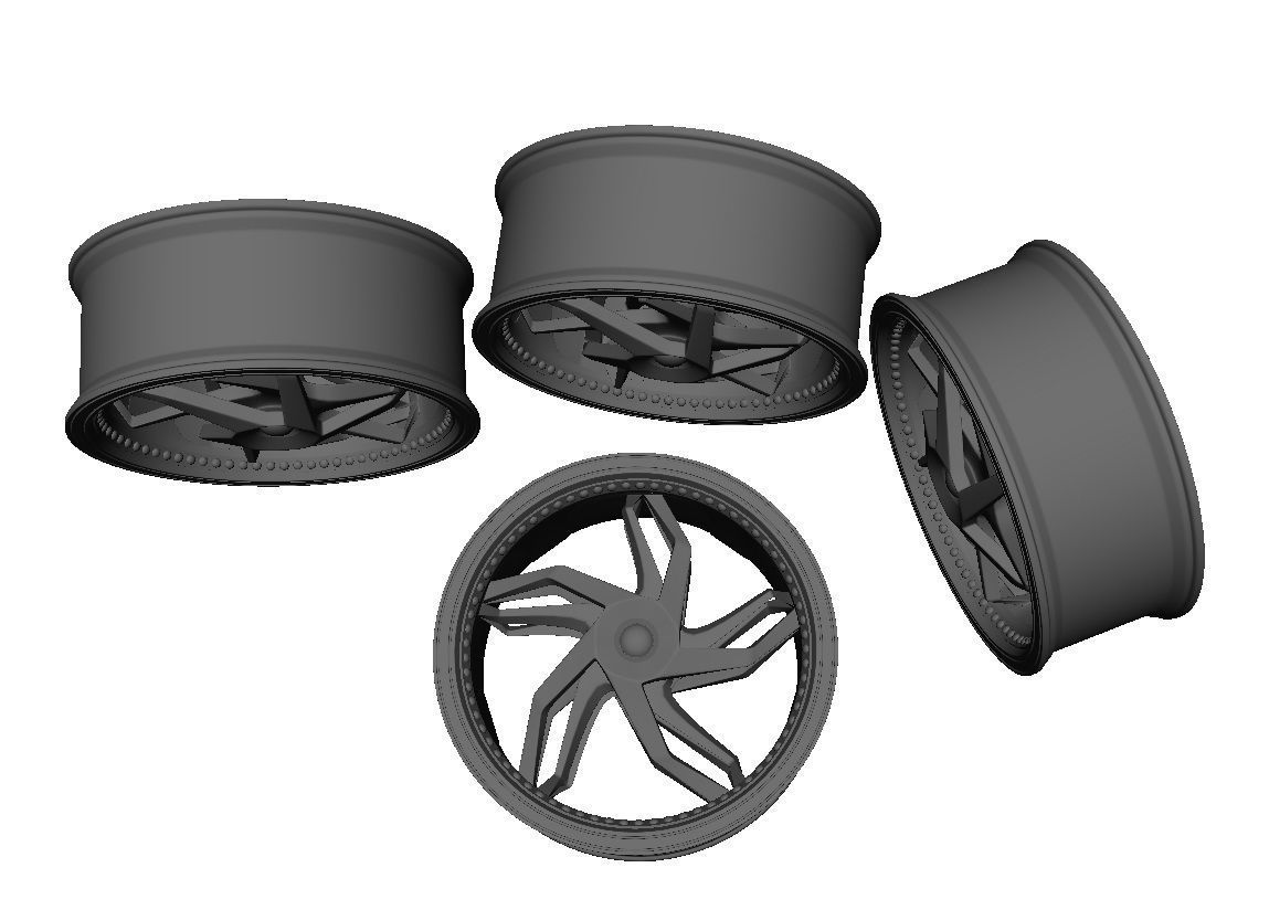 Wheels Car Rims 3D model | CGTrader