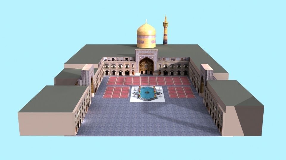 3D model Imam Reza Shrine VR / AR / low-poly | CGTrader