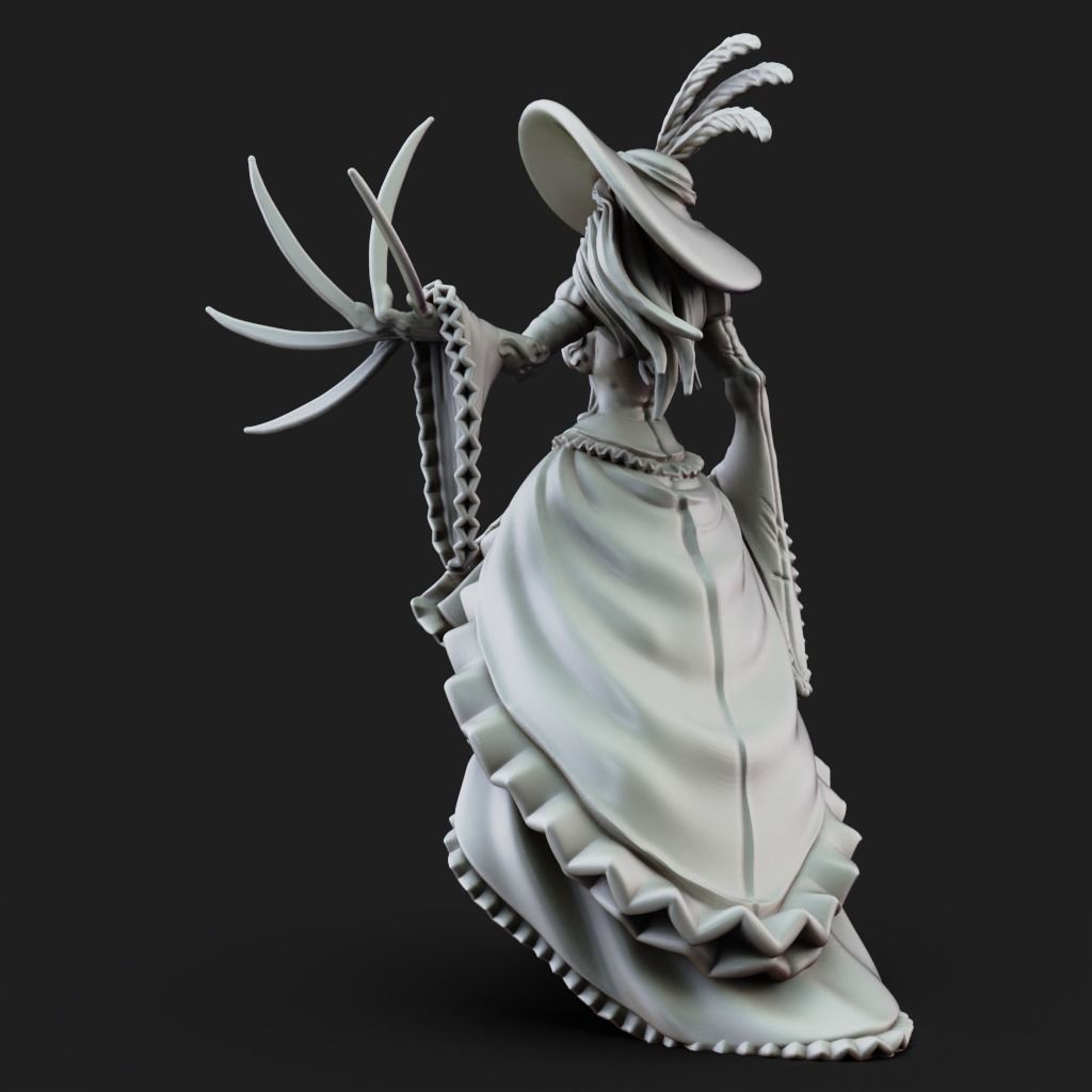Lady of the Pox - 3D Printable TTRPG - PRESUPPORTED - 32mm 3D model 3D ...