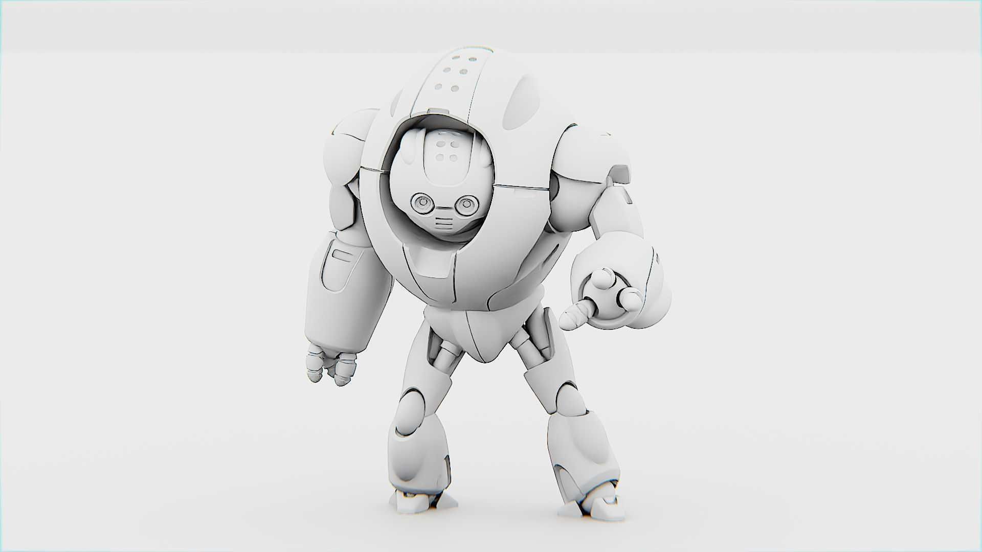 ASTRONAUT BOT V-2000 RIGGED 3D model rigged | CGTrader