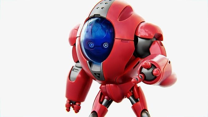 ASTRONAUT BOT V-2000 RIGGED 3D model rigged | CGTrader