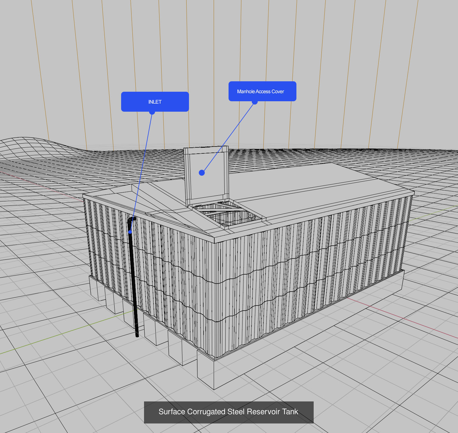 Steel Water Reservoir Tanks Collection VR / AR / low-poly | CGTrader