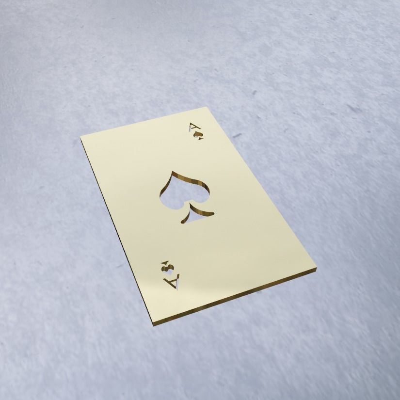 Solitare Card free 3D model 3D printable | CGTrader