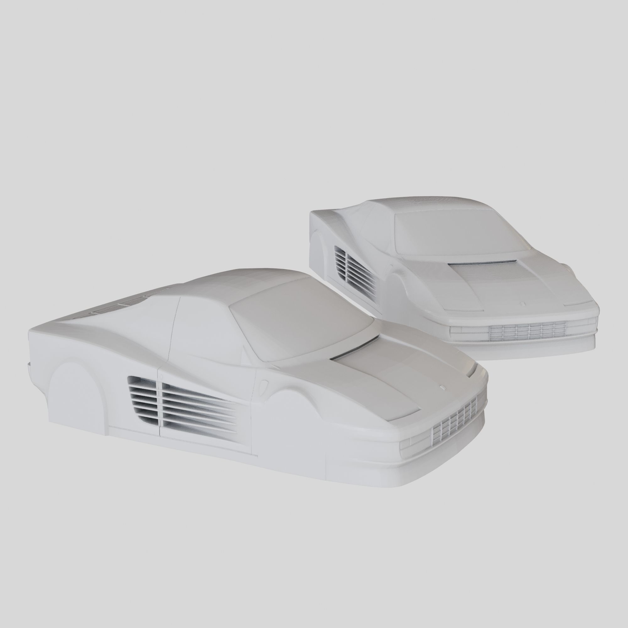 Ferrari Testarossa FIgurine - 3D Printable Model 3D model 3D printable ...