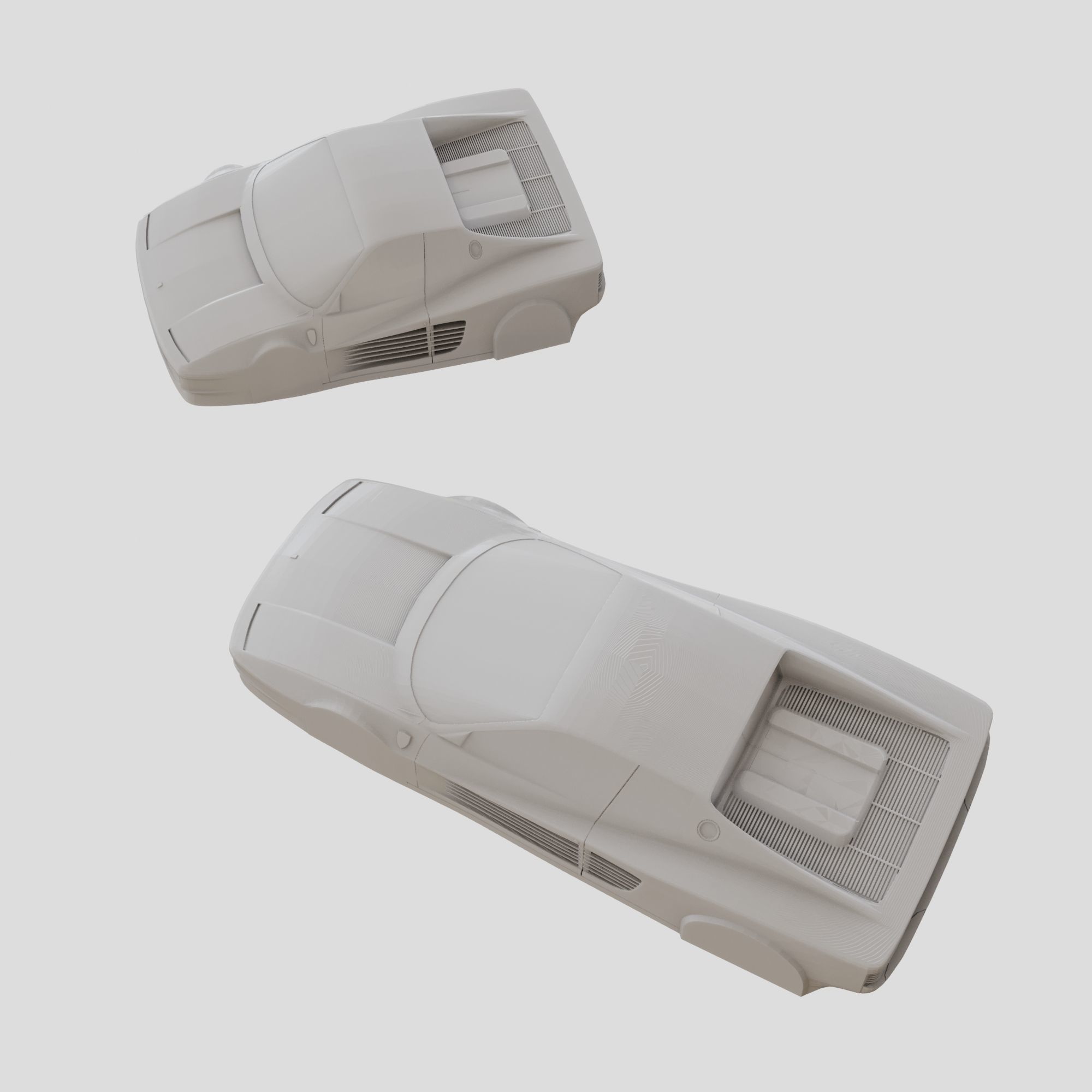 Ferrari Testarossa FIgurine - 3D Printable Model 3D model 3D printable ...