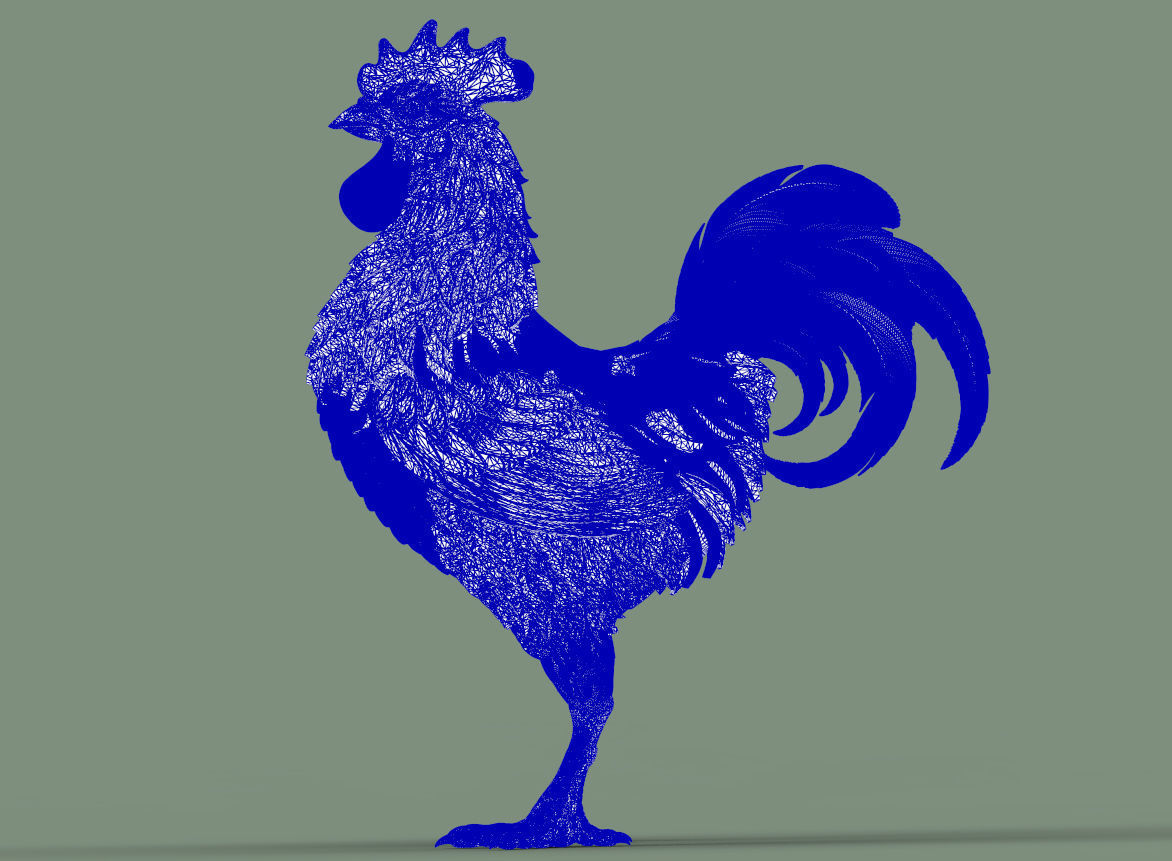 rooster 3D model 3D printable | CGTrader