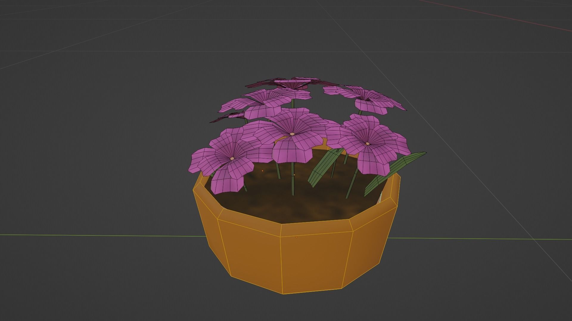 3D model Stylized Plant and Flowers - Low Poly 3D Model VR / AR / low ...