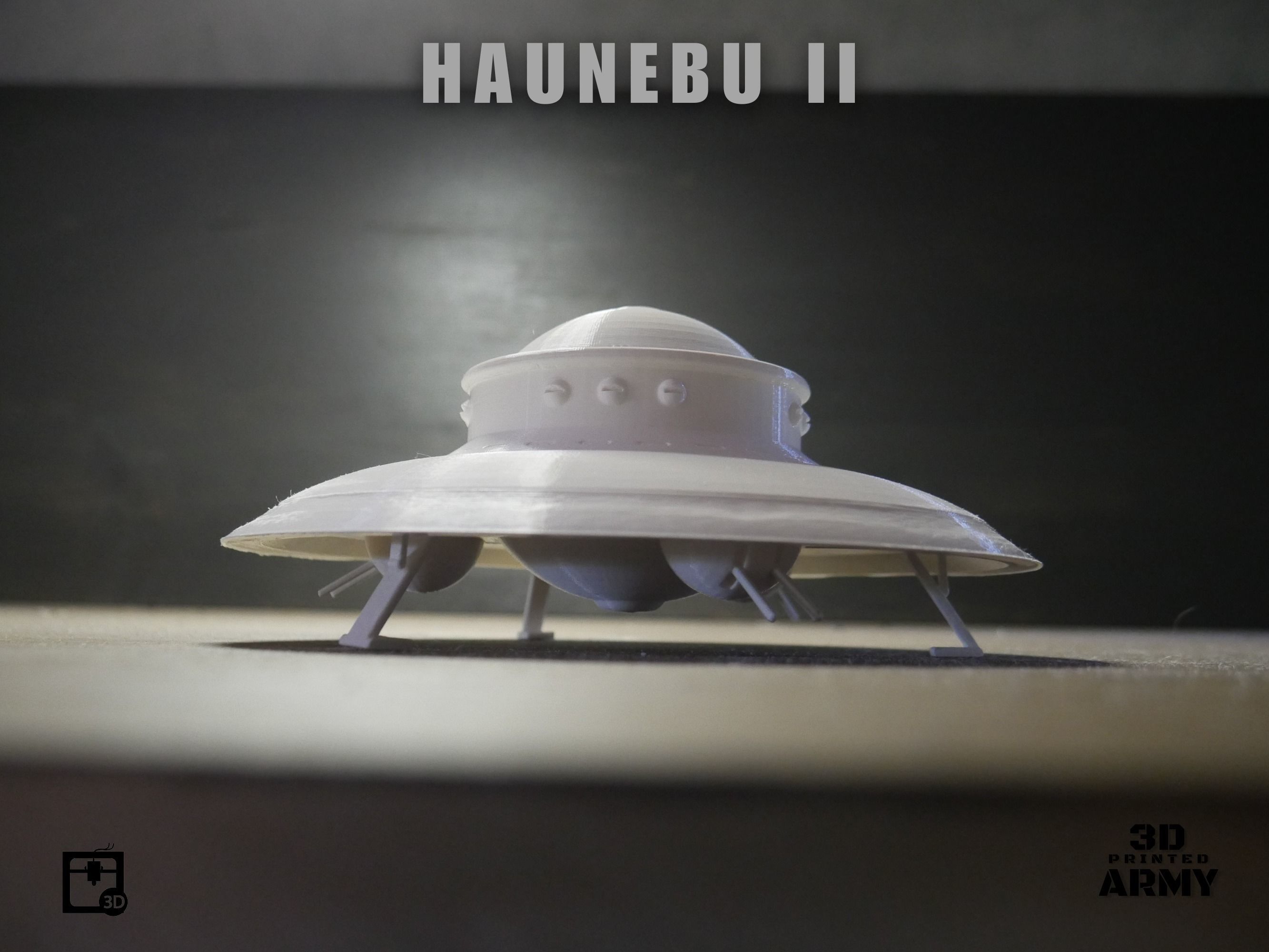 German WW2 UFO - Haunebu 2 - STL files 3D print 3D model 3D printable ...