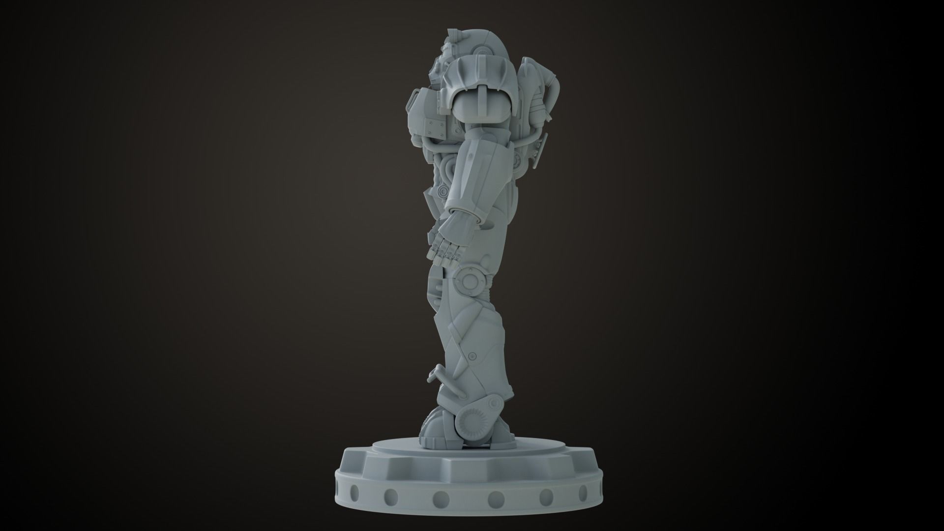 Fallout T60 Power Armour 3D model 3D printable | CGTrader