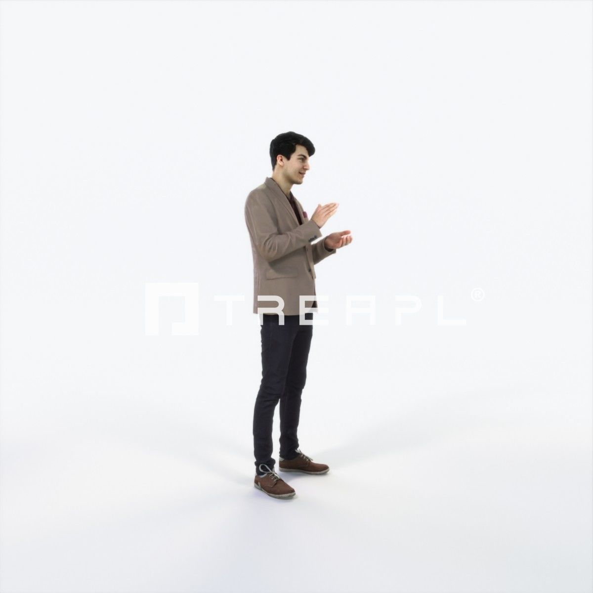 3D model Prime 04K Clapping Casual Man VR / AR / low-poly | CGTrader