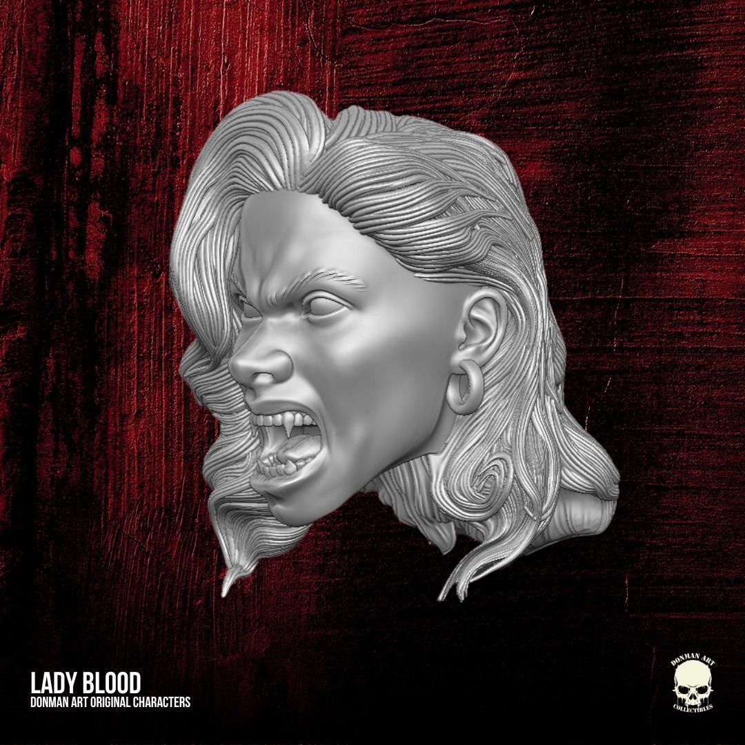 Lady Blood Heads 3D printable File 3D model 3D printable | CGTrader