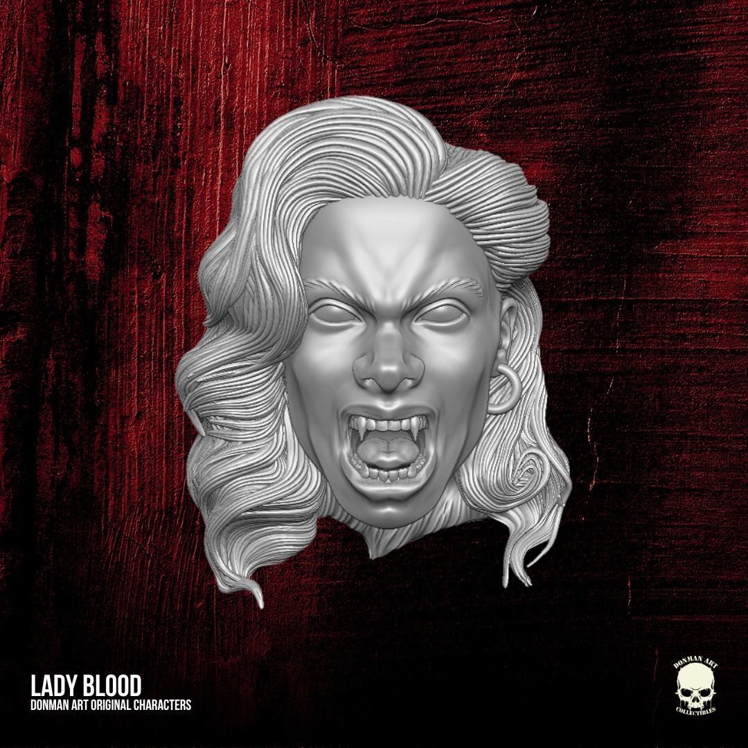Lady Blood Heads 3D printable File 3D model 3D printable | CGTrader