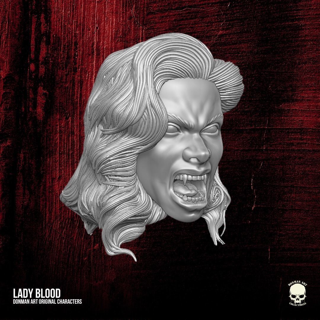 Lady Blood Heads 3D printable File 3D model 3D printable | CGTrader