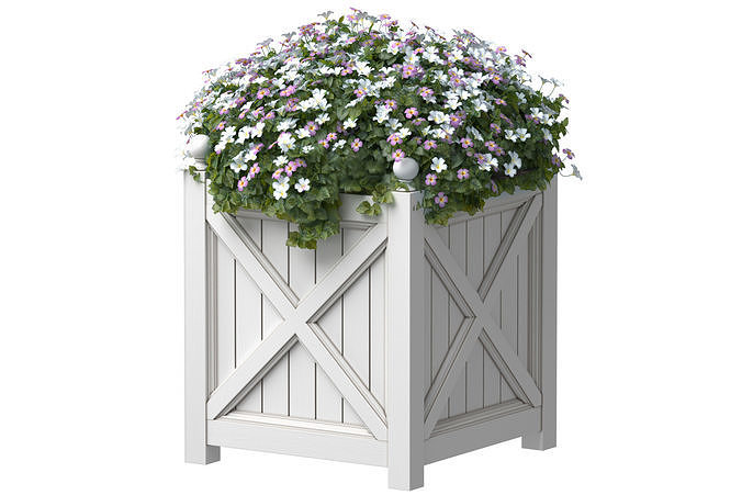 Flower Garden Planter Box Patio 3D model | CGTrader