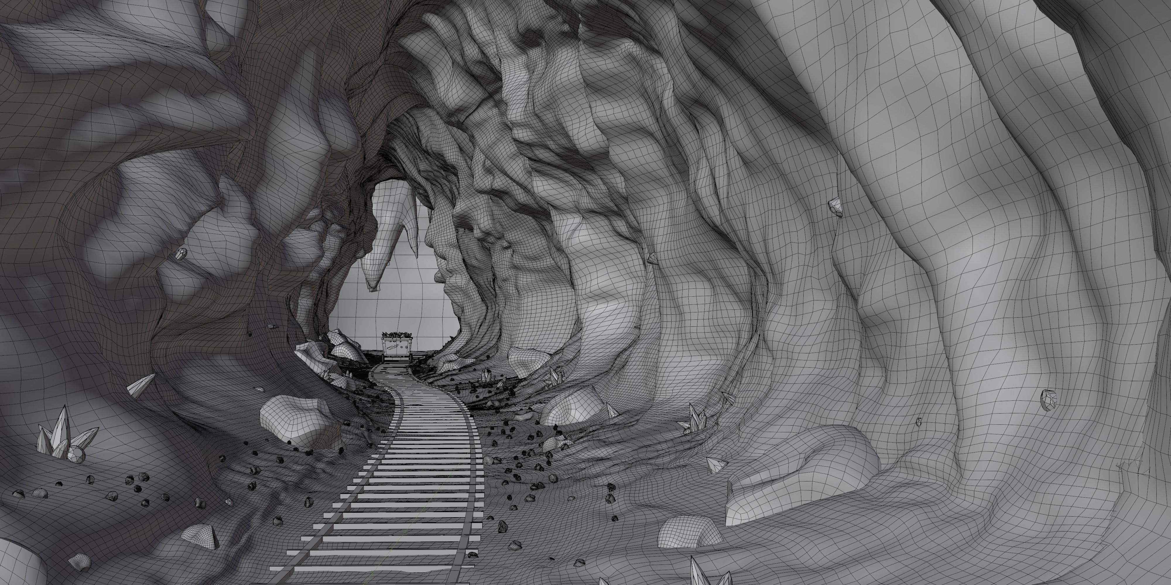 3D model Stylized Cave for Anime and Cartoons VR / AR / low-poly | CGTrader