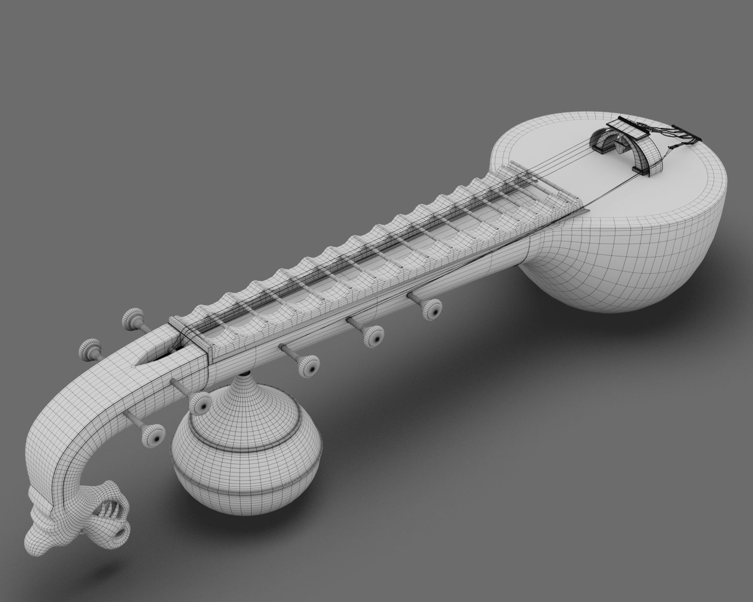Veena Music Instrument 3D model | CGTrader