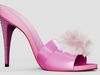 3D model Barbies Classic Stiletto Mule Heels - Fluffy Mules VR / AR ...