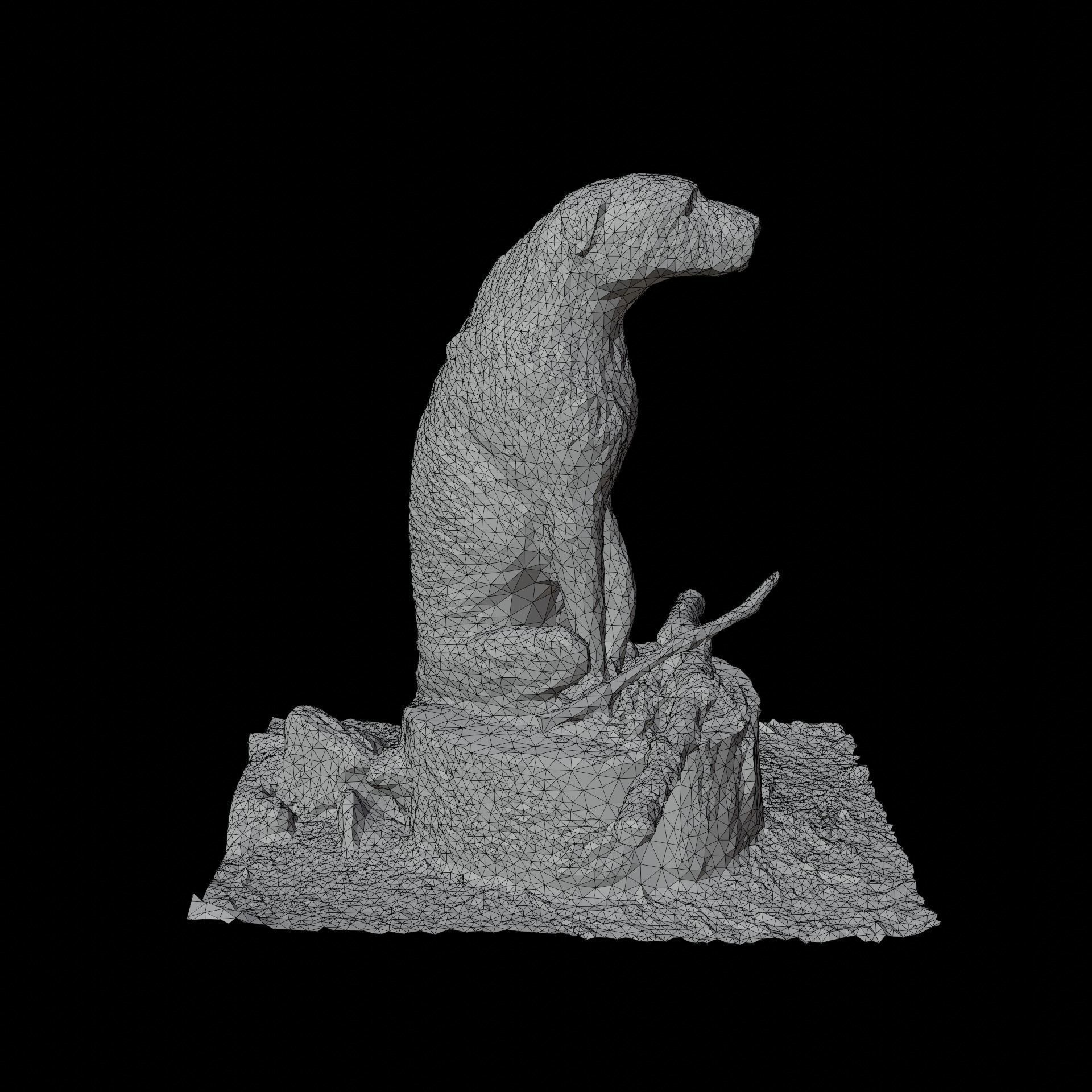 Dog sculpture 3D scan 3D model | CGTrader