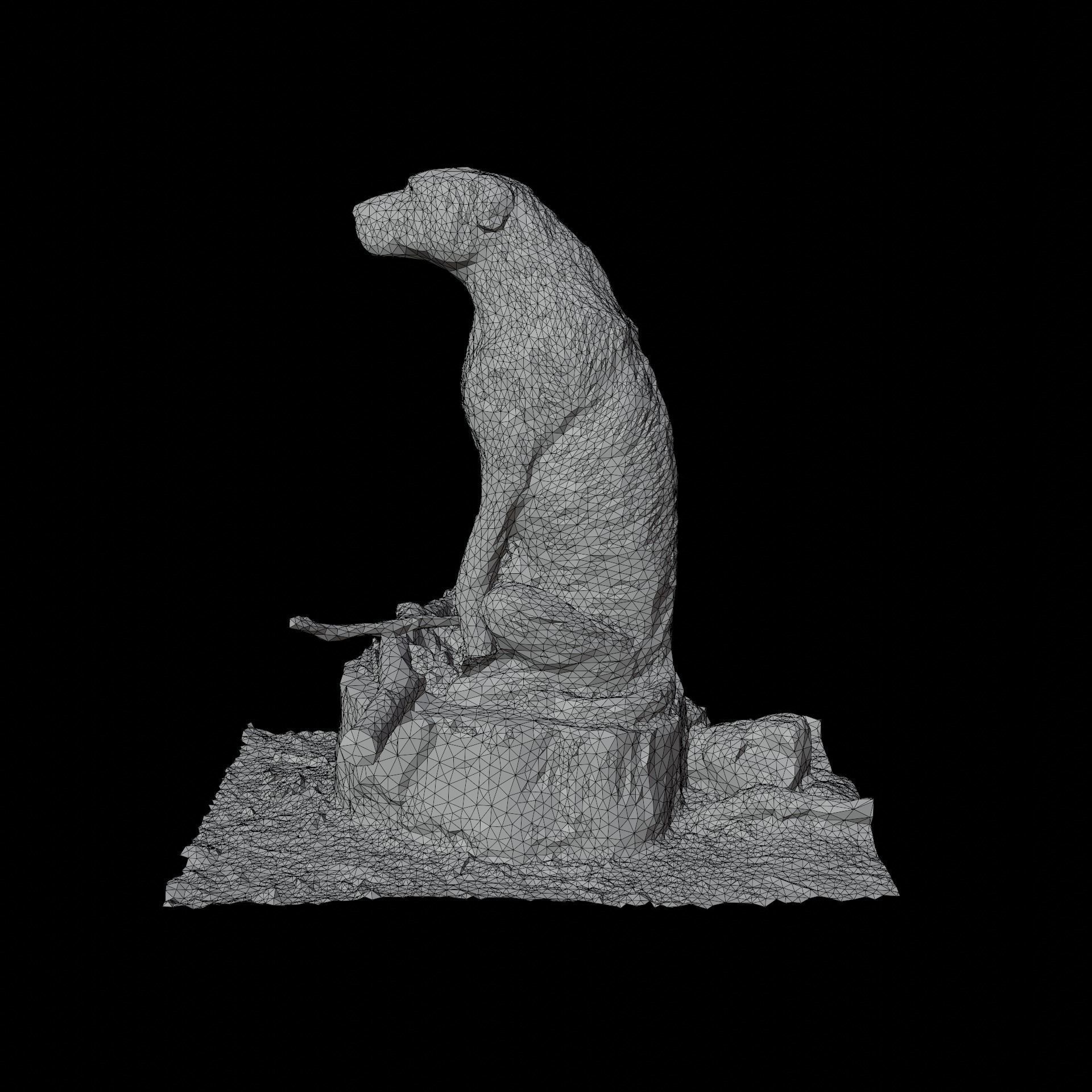 Dog sculpture 3D scan 3D model | CGTrader