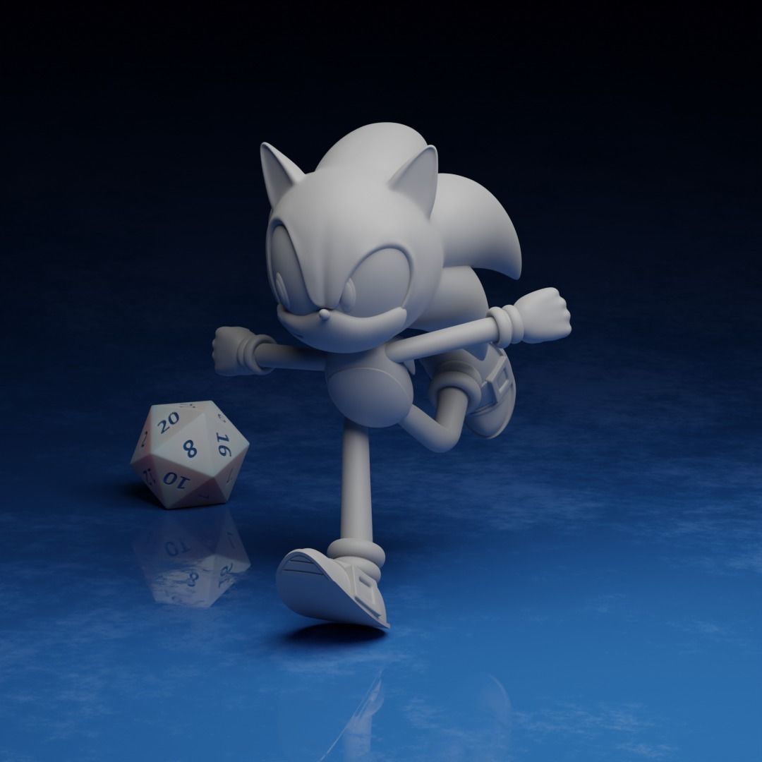 Sonic the Hedgehog 3D model 3D printable | CGTrader