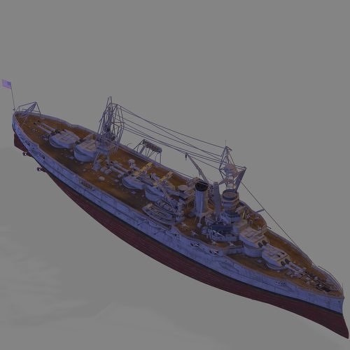 USS Wyoming 3D model | CGTrader