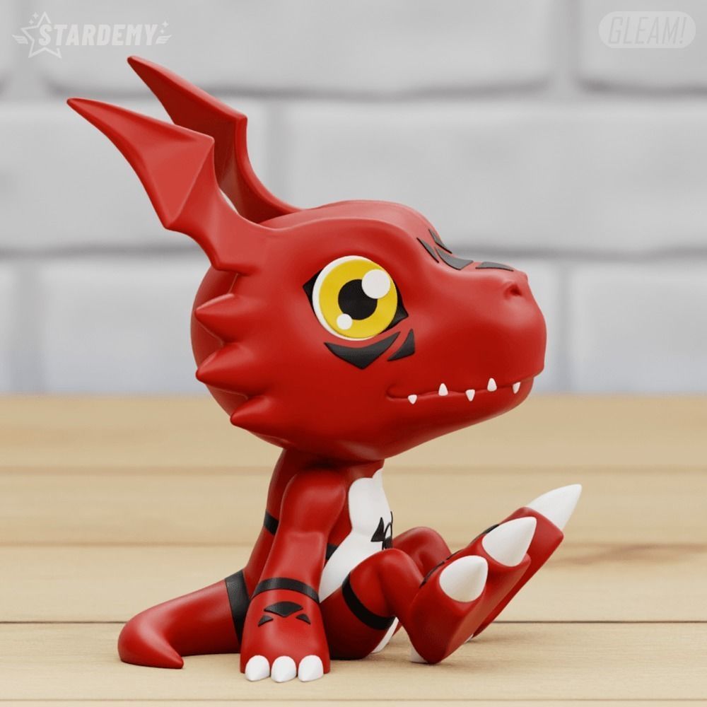 guilmon chibi digimon tamers 3D model 3D printable | CGTrader