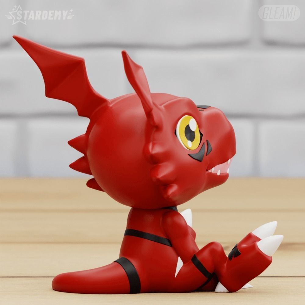 guilmon chibi digimon tamers 3D model 3D printable | CGTrader