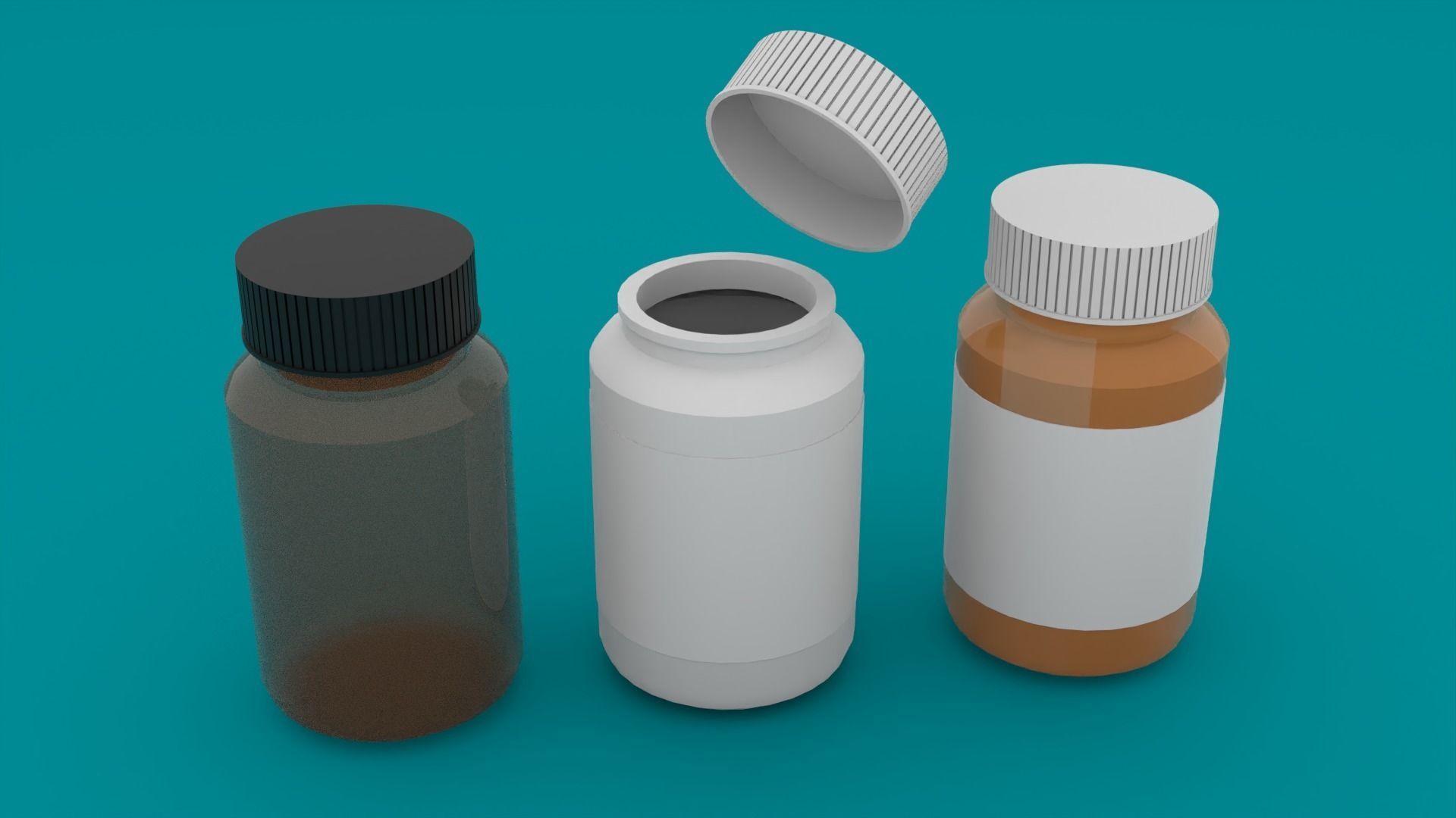 Pill Bottles 3D model | CGTrader
