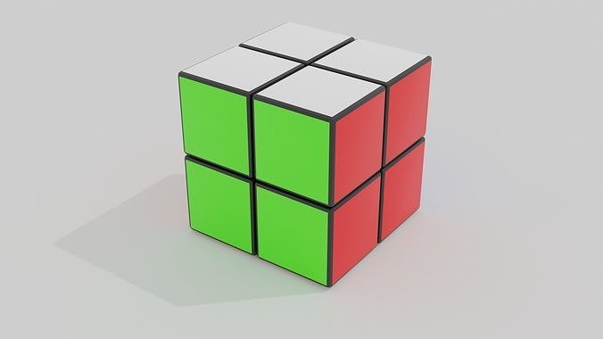 3D model rubik cube 2x2 VR / AR / low-poly | CGTrader