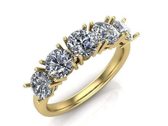 Engagement rings 3D model 3D printable | CGTrader