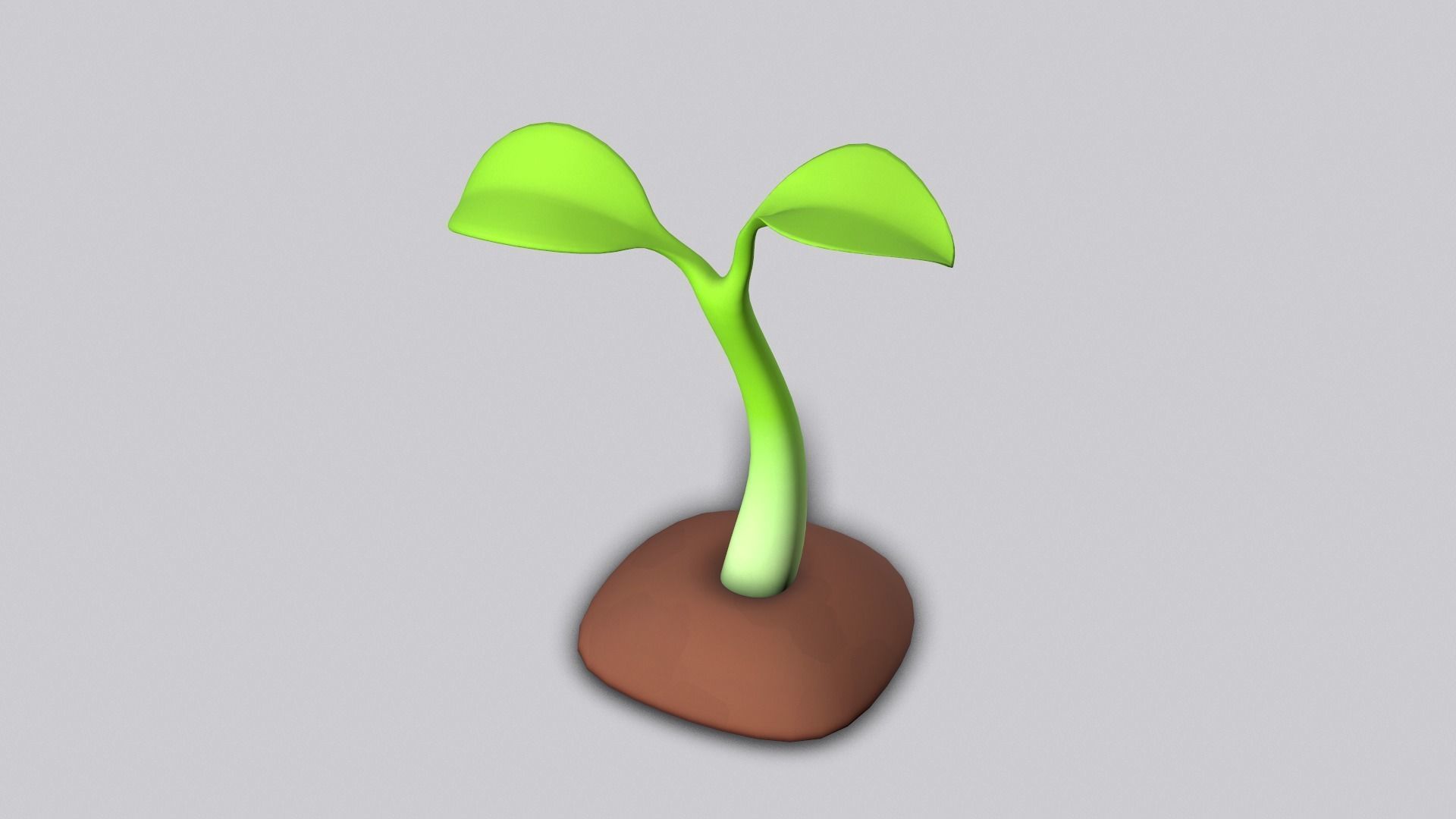 3D model Sapling Plant Sprout VR / AR / low-poly | CGTrader