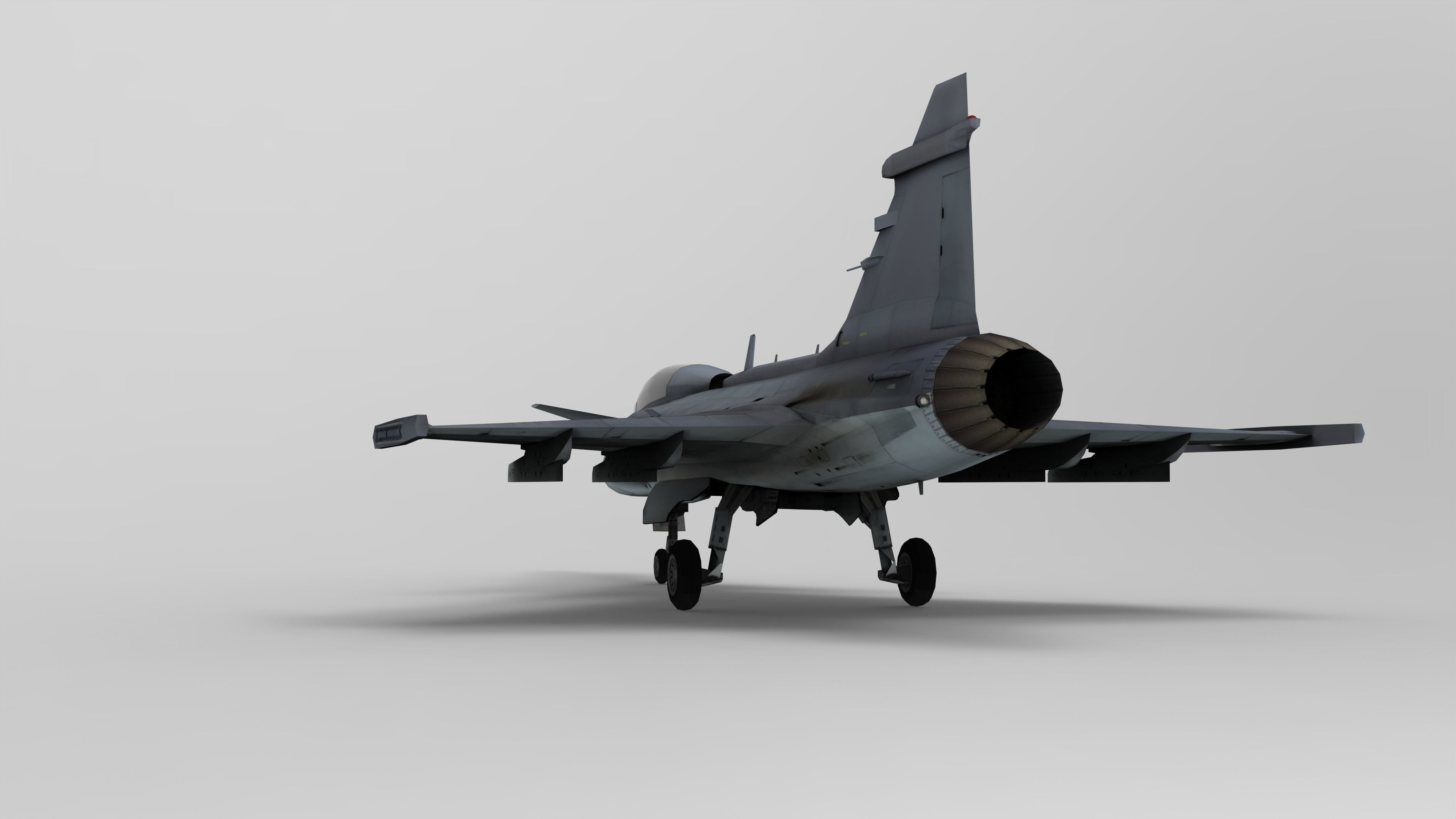 3D model Saab JAS 39 Gripen VR / AR / low-poly | CGTrader