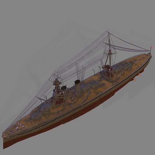 IJN Hyuga 3D model | CGTrader