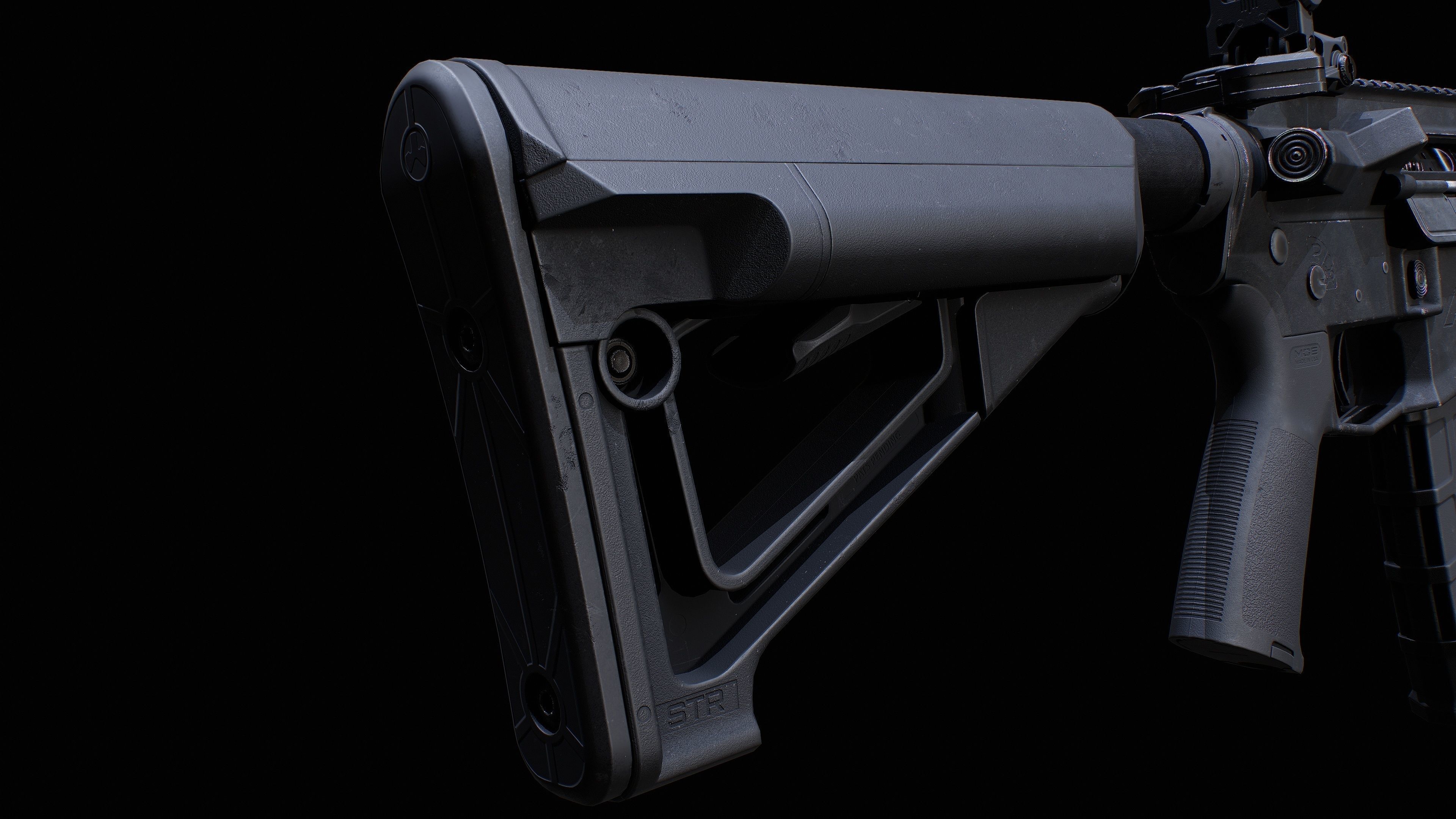 3D model AR 15 AAA Game Asset Without Accessories VR / AR / low-poly ...