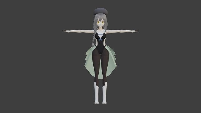 3D model VRChat Female Model VR / AR / low-poly | CGTrader