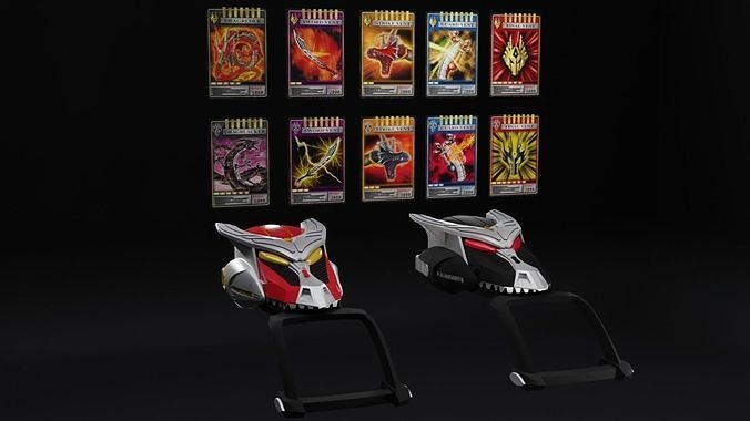 Dragvisor and DarkDragvisor Kamen rider Ryuki and Ryuga 3D model | CGTrader