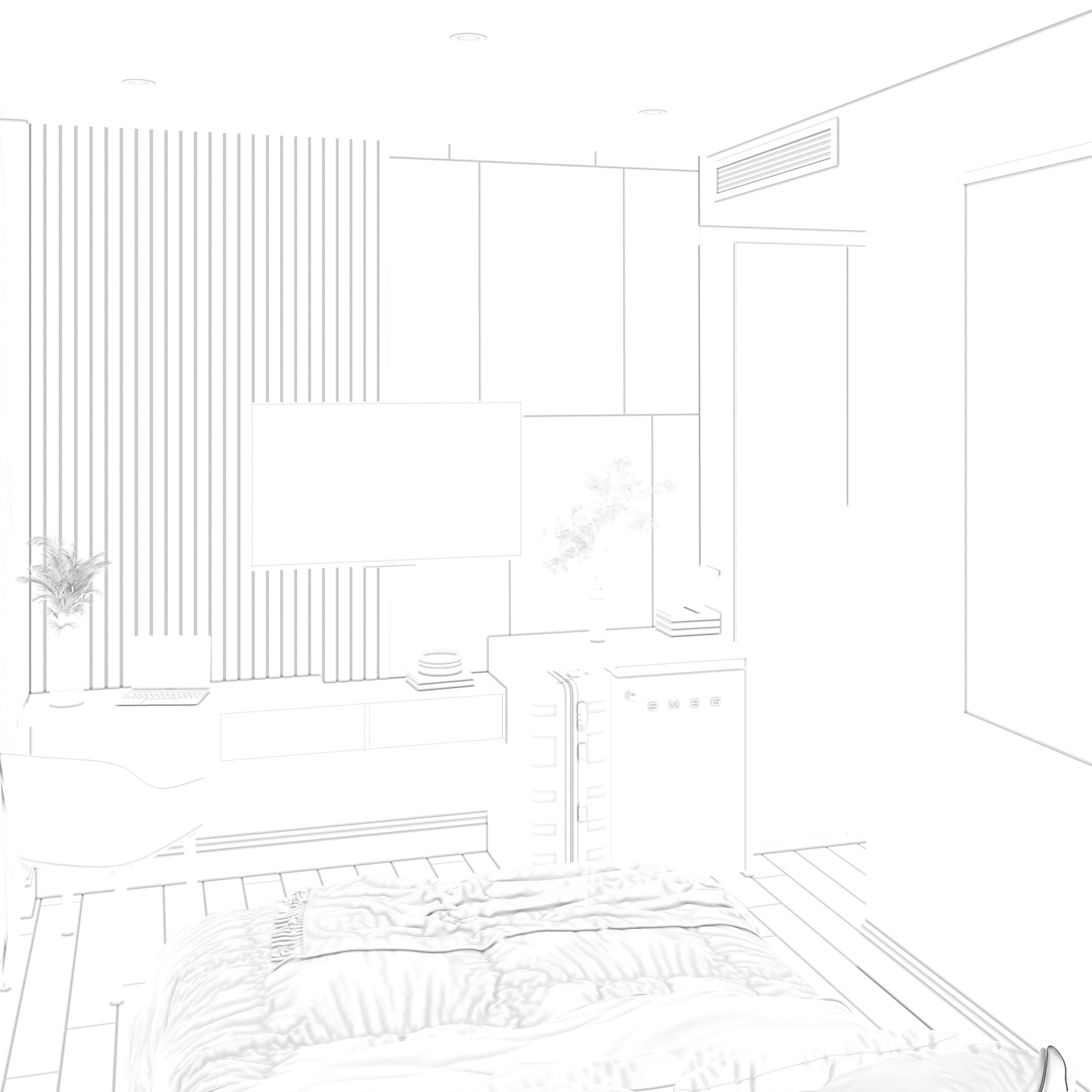 Hotel Room Design 3d Model Cgtrader