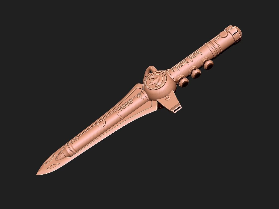 Power rangers - Dragon dagger 3D model 3D printable | CGTrader