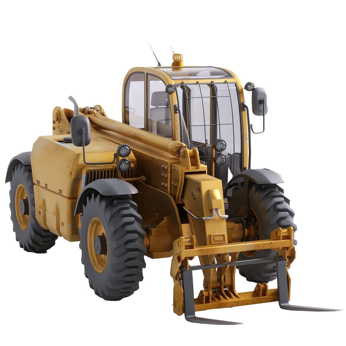 Photorealistic Telehandler 3D Model - Elevate Your Designs 3D model ...