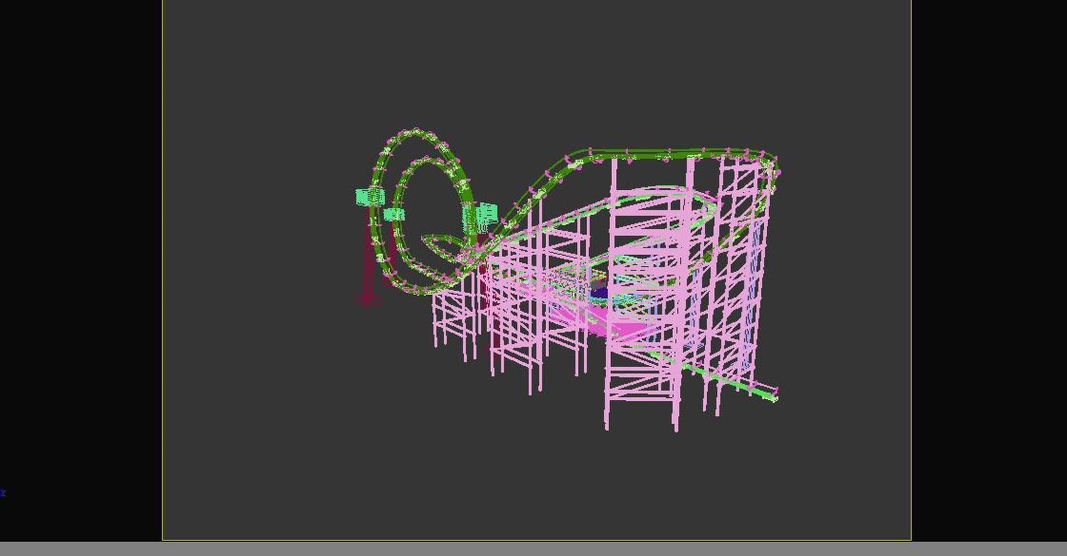 Modern coaster roller 3D model | CGTrader