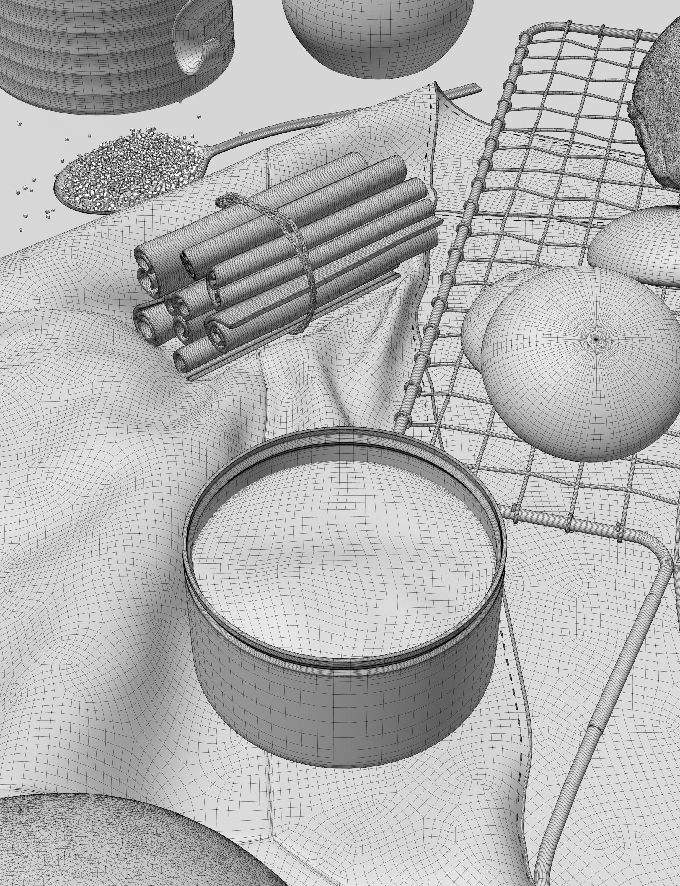 Breakfast food set - 3d scans and 3d models 3D model | CGTrader