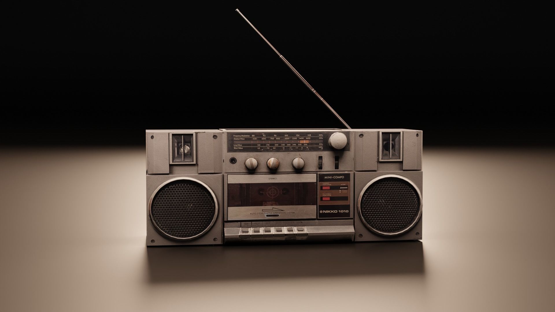3D model Old Radio Cassette Player VR / AR / low-poly | CGTrader