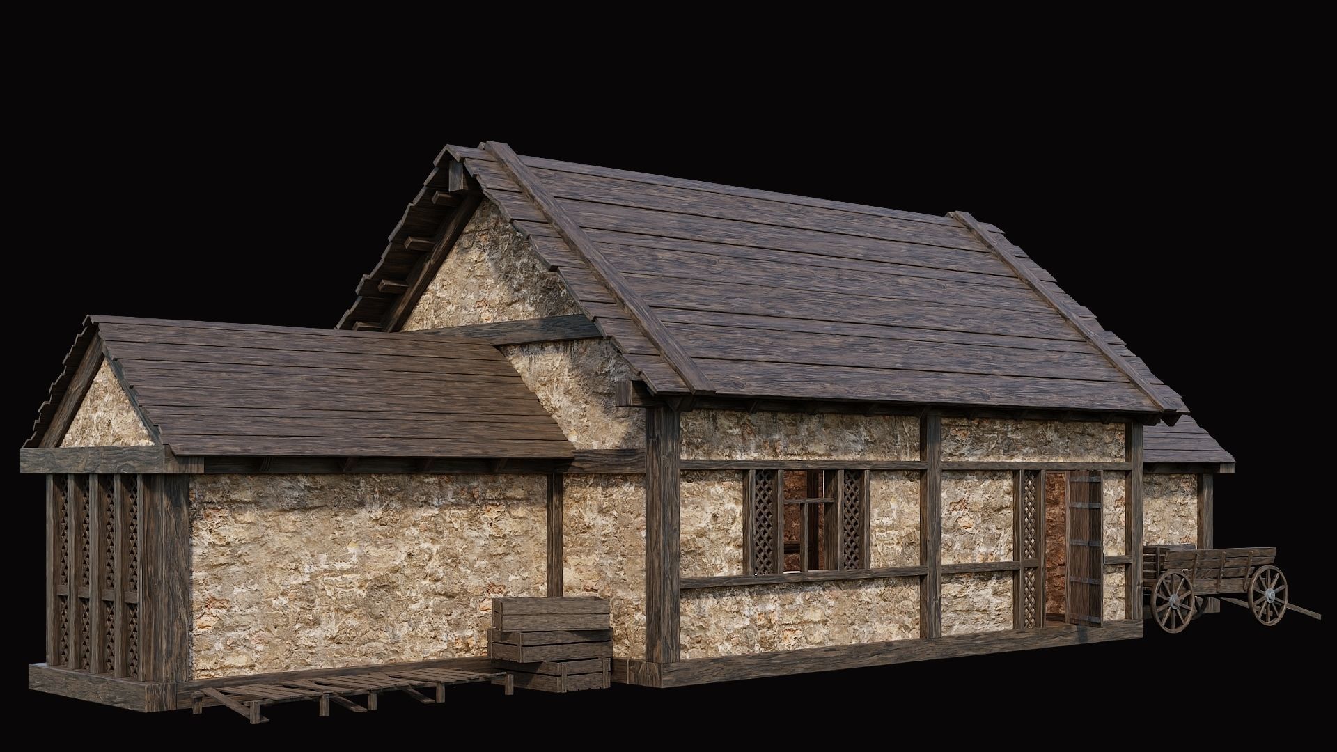 3D model Medieval Village Pack - 10 Assets - 4K Textures Game Ready VR ...