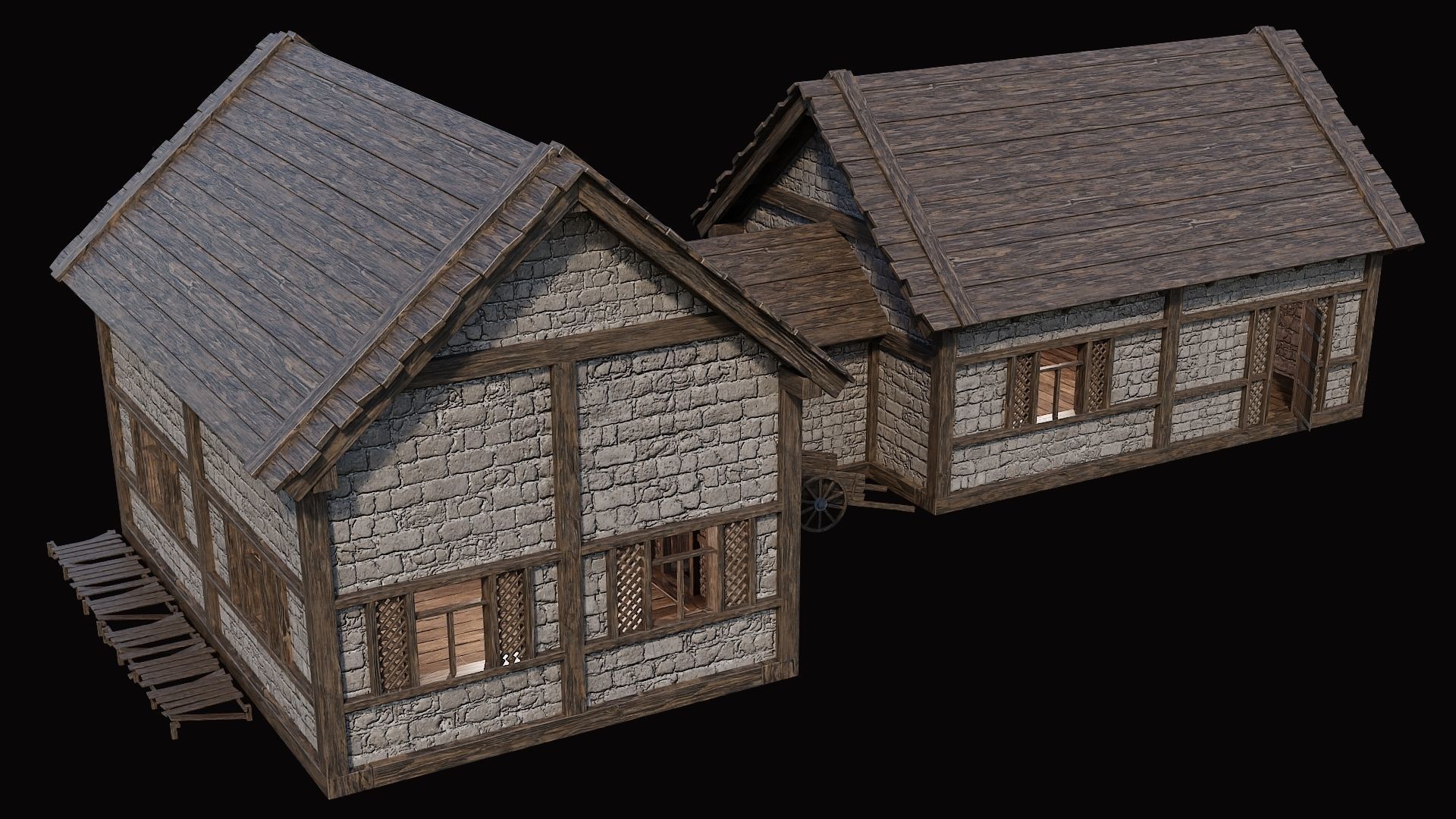 3D model Medieval Village Pack - 10 Assets - 4K Textures Game Ready VR ...