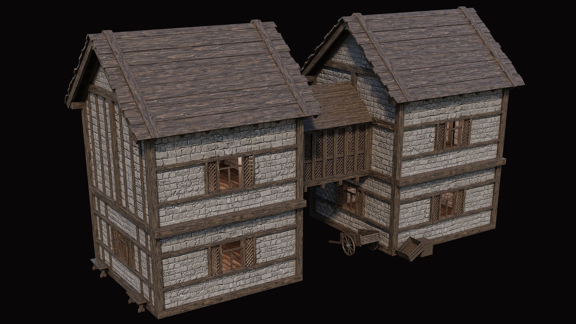 3D model Medieval Village Pack - 10 Assets - 4K Textures Game Ready VR ...