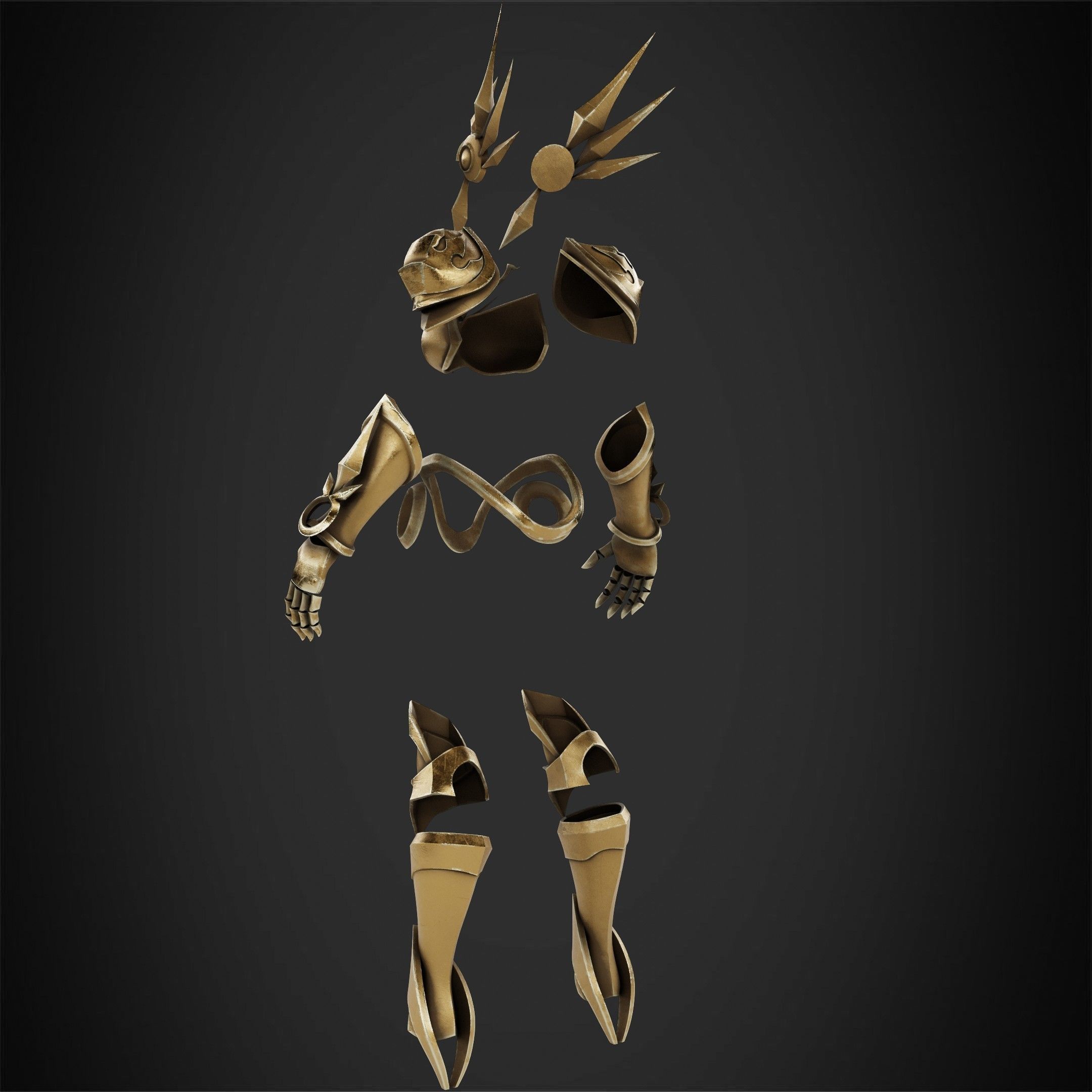 League of Legends Leona Armor for Cosplay 3D model 3D printable | CGTrader