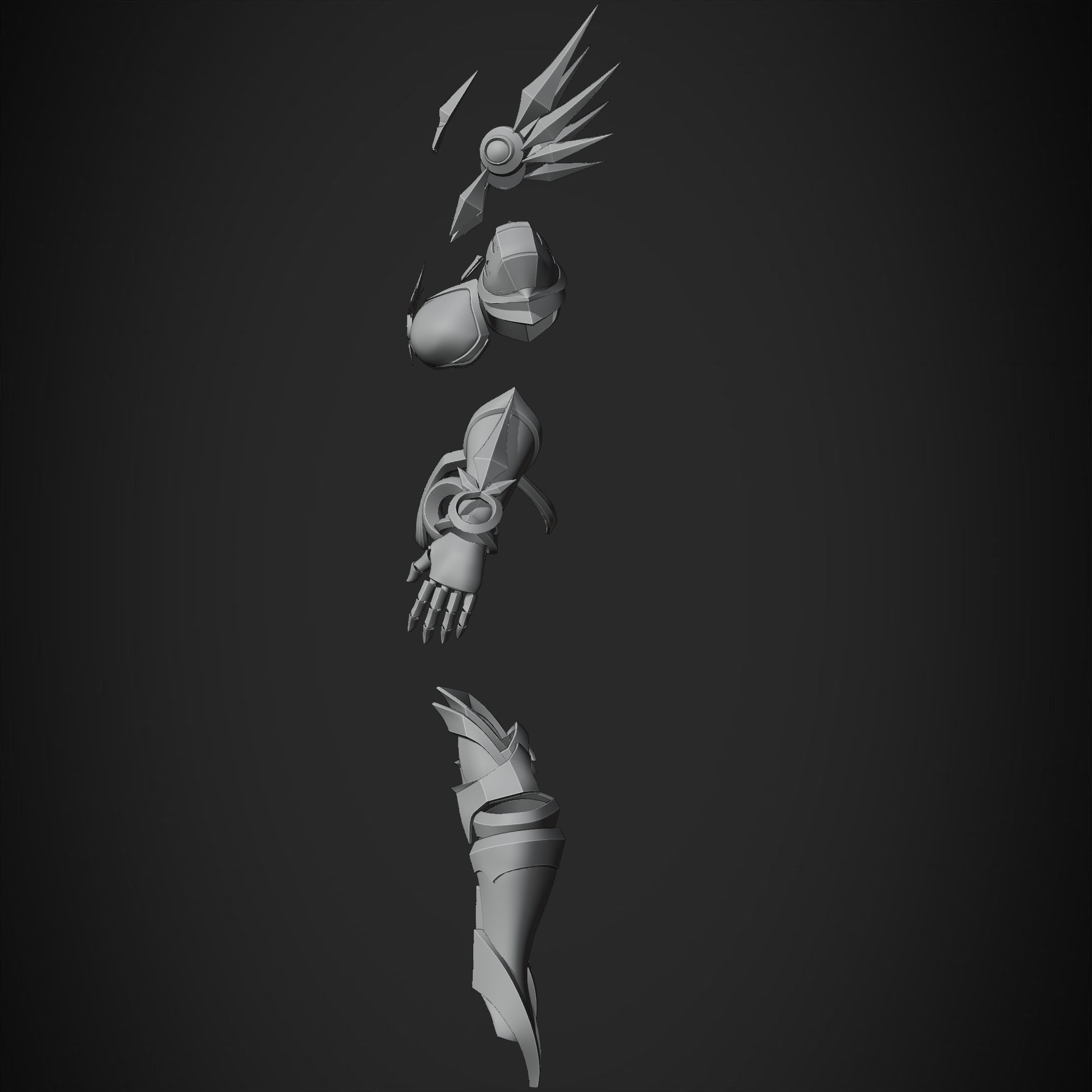 League of Legends Leona Armor for Cosplay 3D model 3D printable | CGTrader