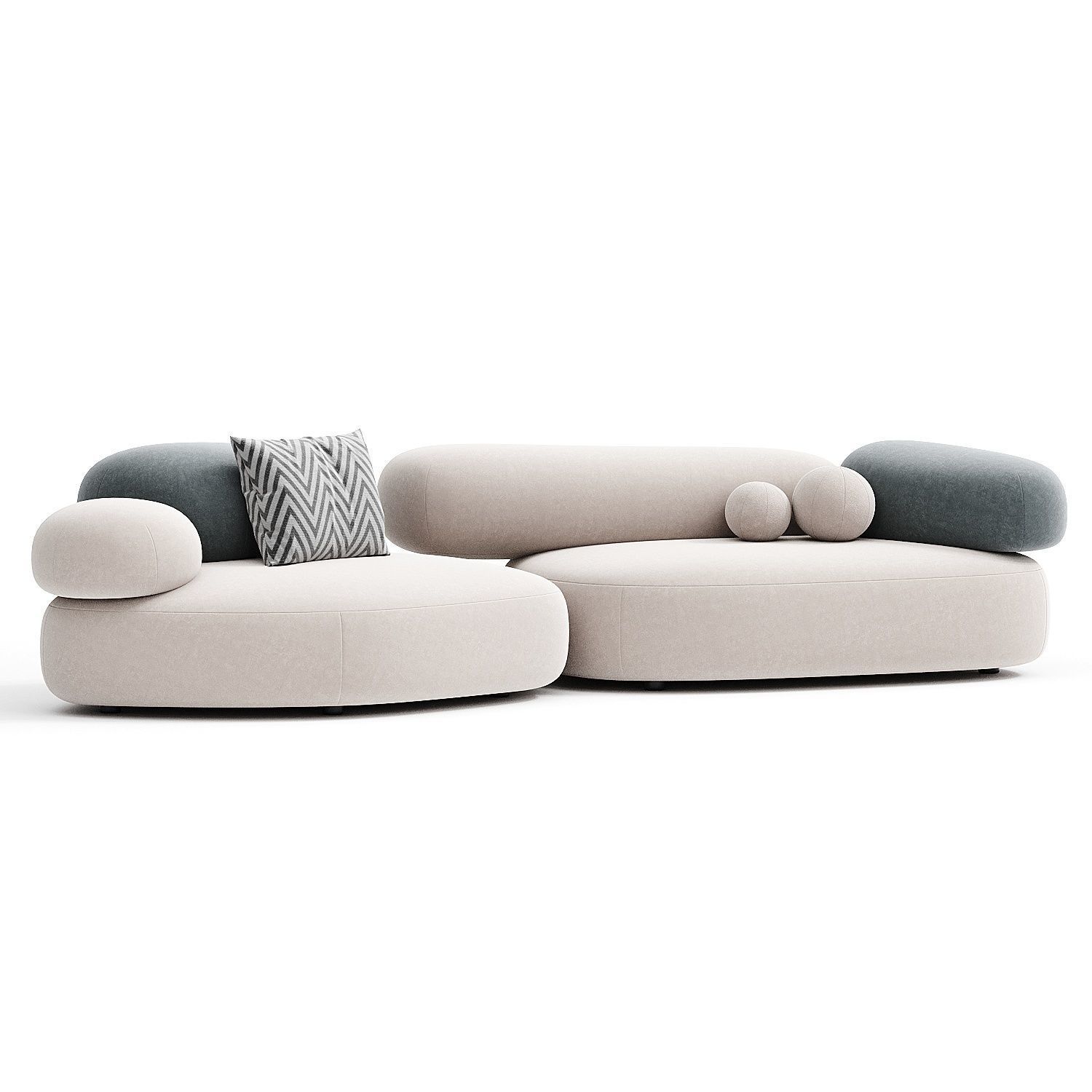 PEBBLE RUBBLE By Moroso design 3d model 3D model | CGTrader