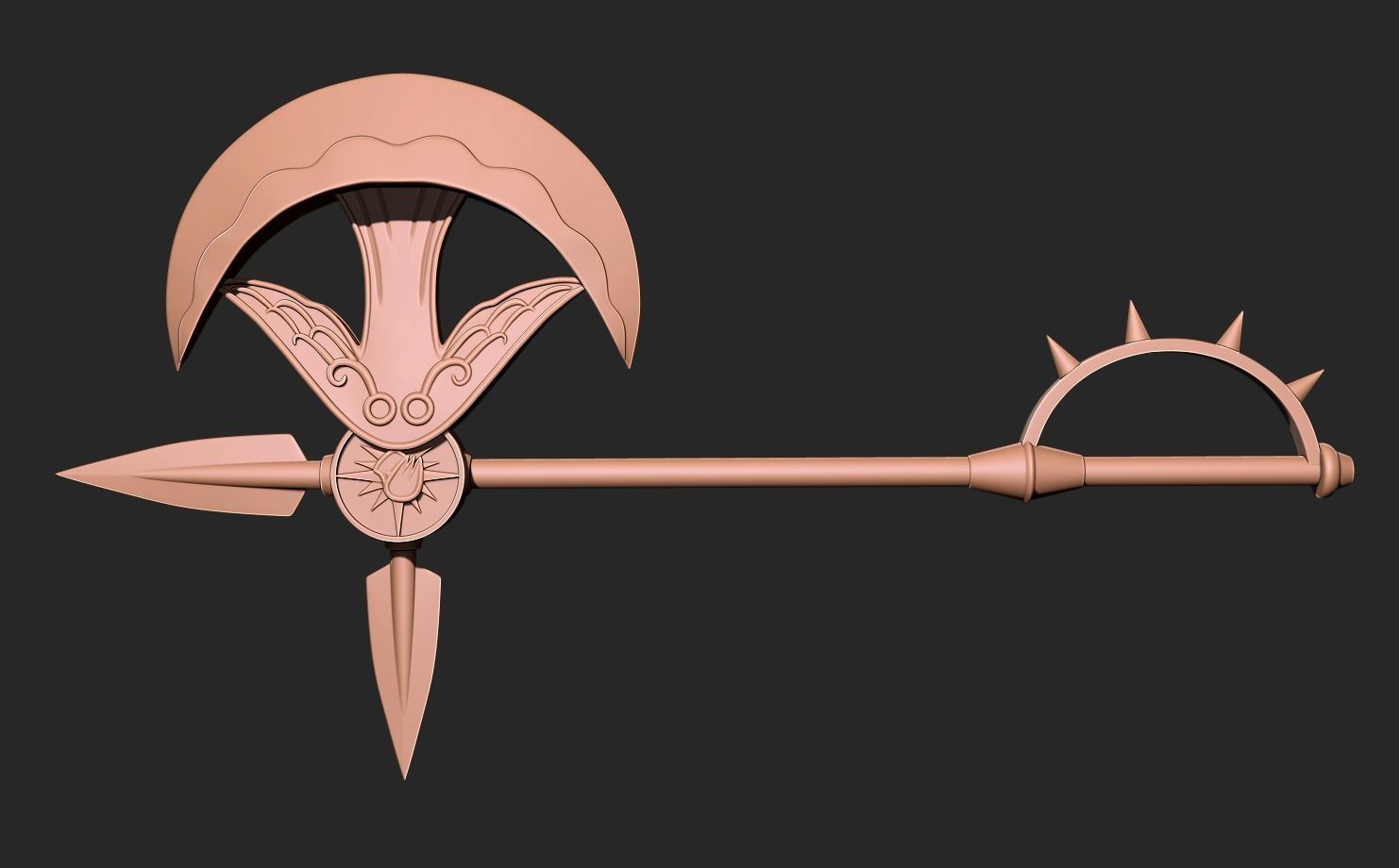 Escanor rhitta axe - seven deadly sins 3D model 3D printable | CGTrader