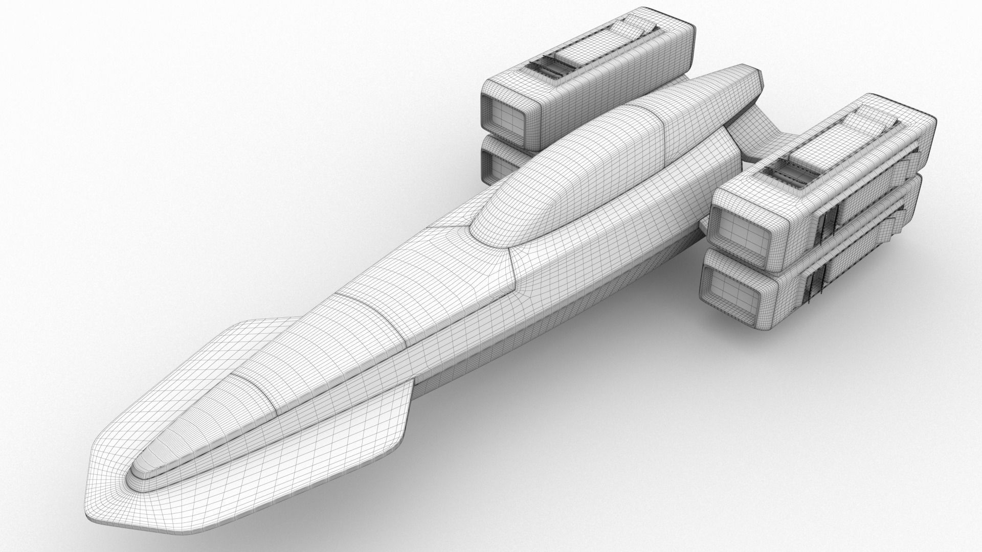 Racing Spaceship Pollux 3D model | CGTrader